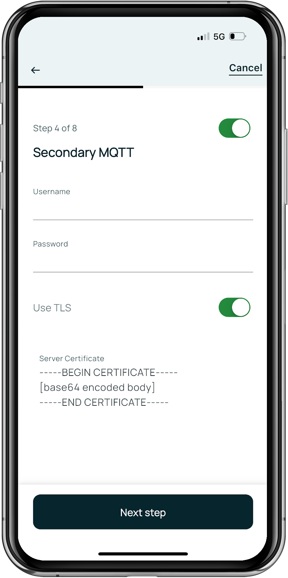 Secondary MQTT Format Guide for Enterprise Devices