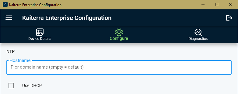 Can we use a local NTP server for the Sensedge Mini?
