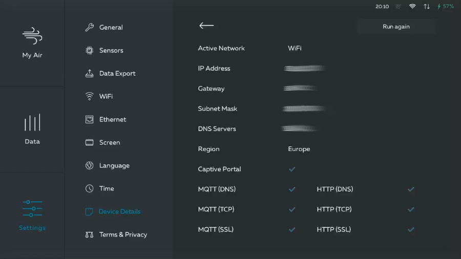 How to do a Network Diagnostics Test on the Sensedge